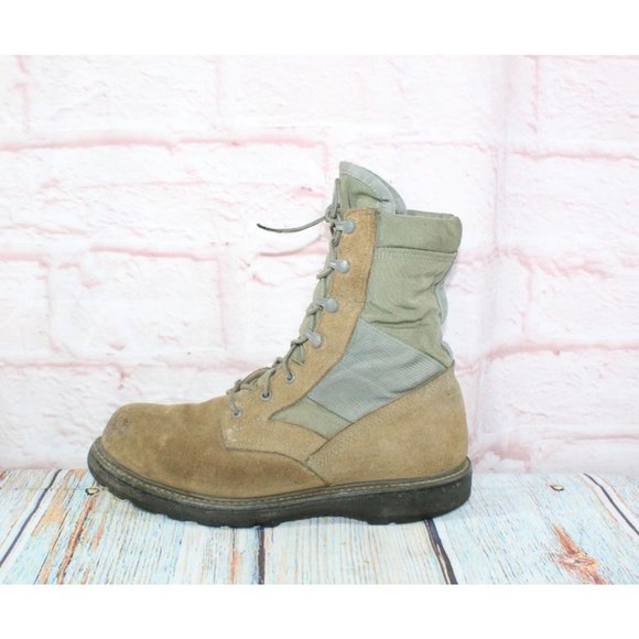 UFCW | Shoes | Ufcw Sage Green Suede Steel Toe Vibram Sole Military ...